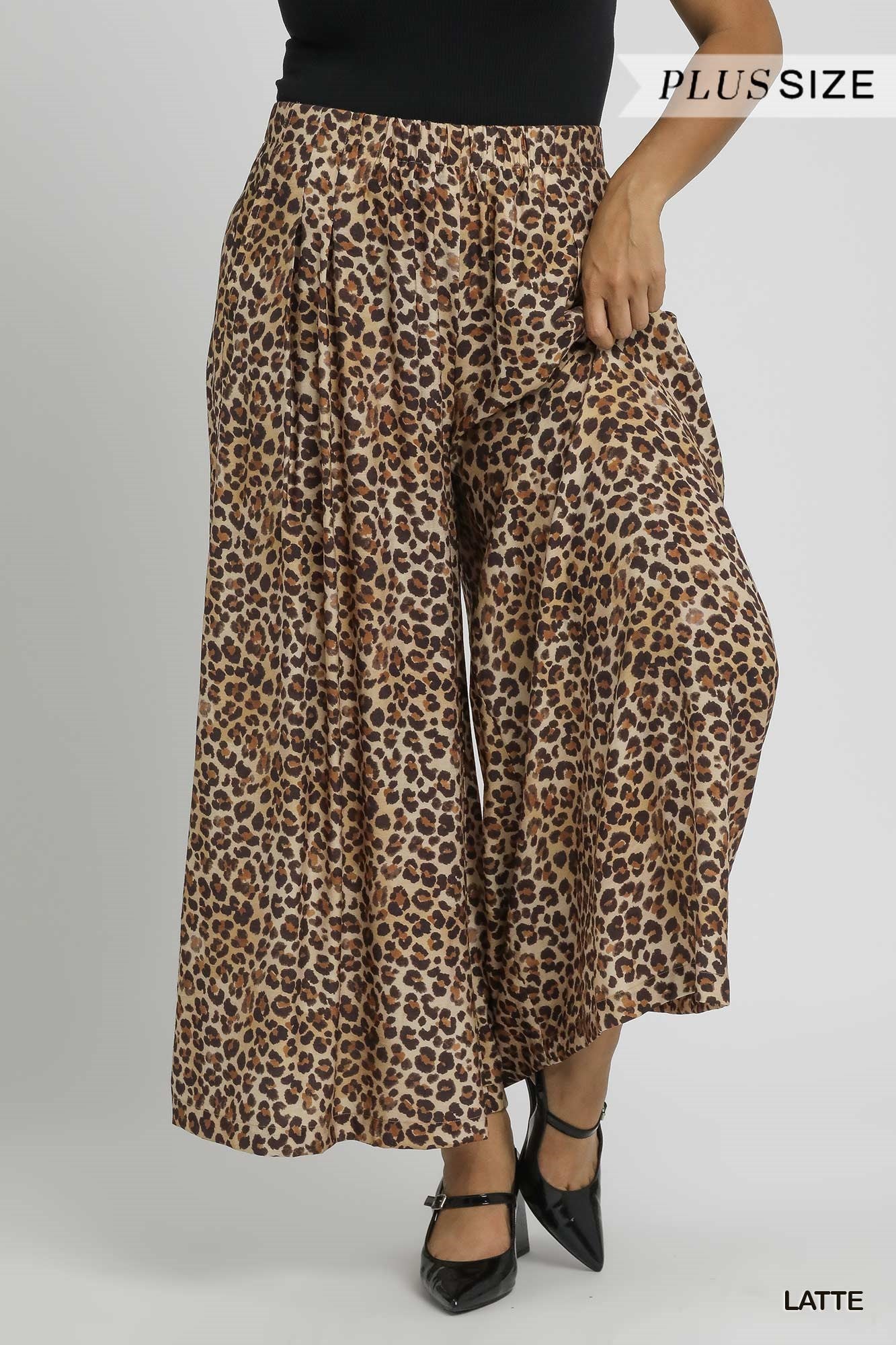 leopard print pants plus size